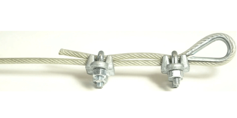 Buy 6MM PVC Coated Wire Rope With Clamp with free delivery