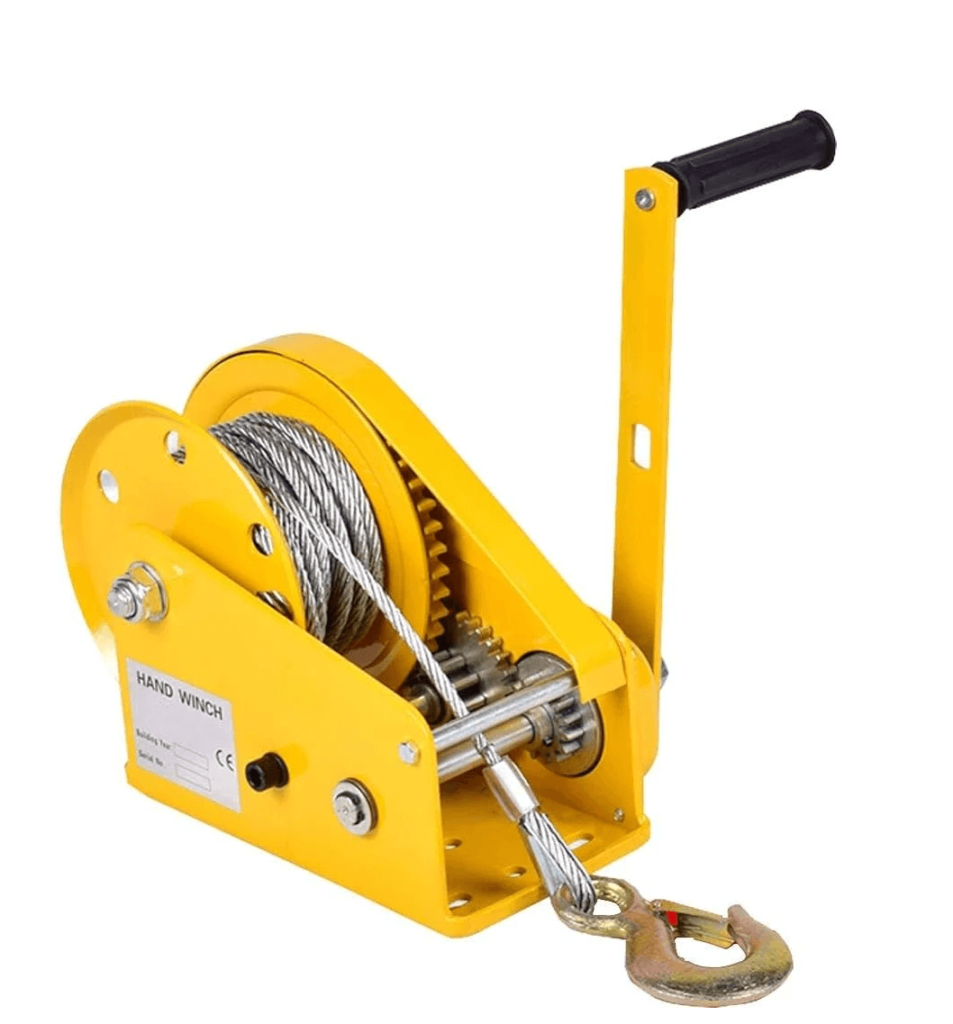 Hand Winch 1200lbs Auto Lock with 4MM Wire Rope (545 Kg)